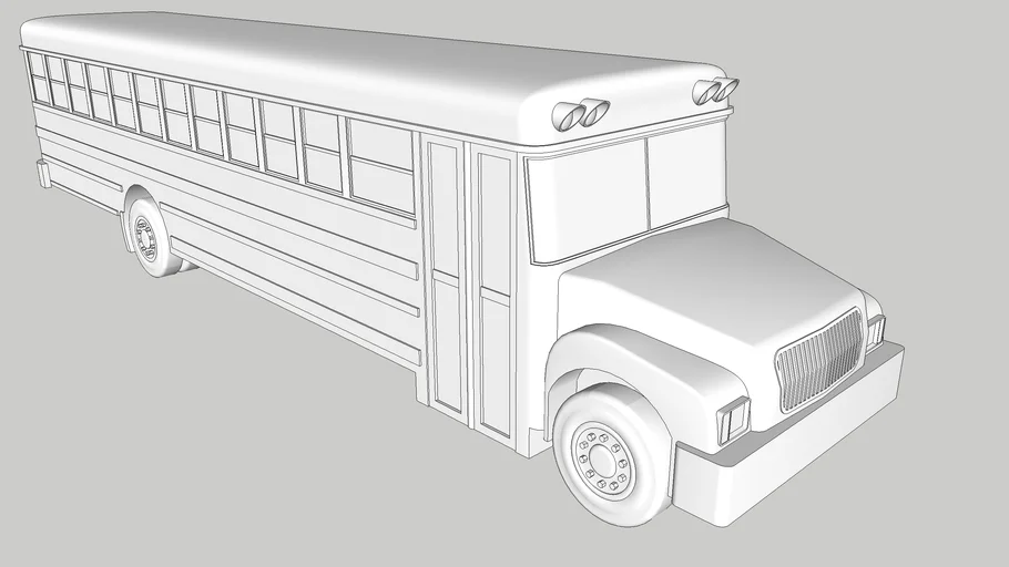 SketchUp School Bus | 3D Warehouse
