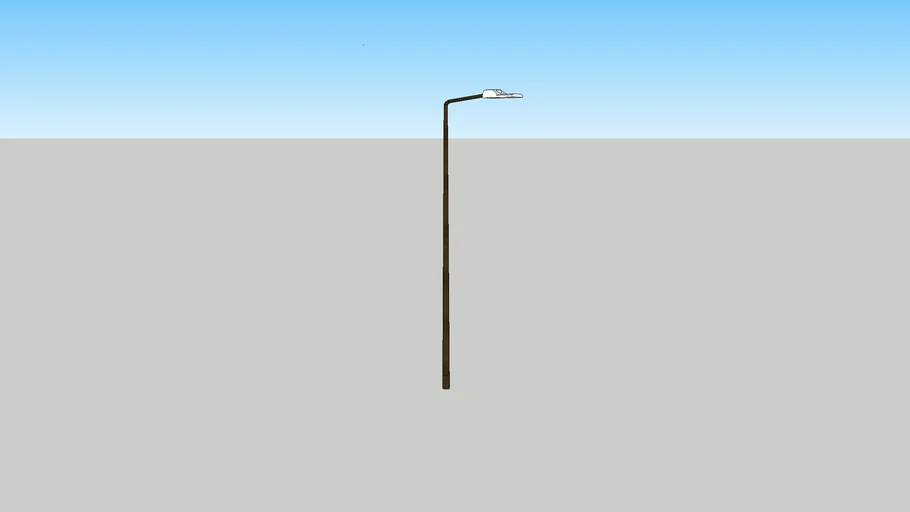 Street Light Sketchup Models Solar Street Lamp 3D Model In
