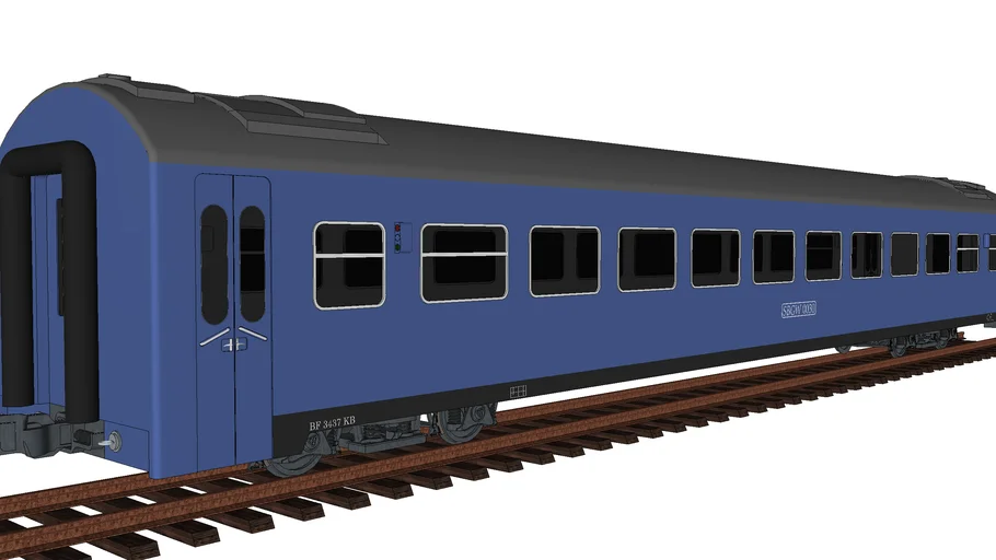 PJKA First Class Car (Pre-1990 Bima Express variant) | 3D Warehouse