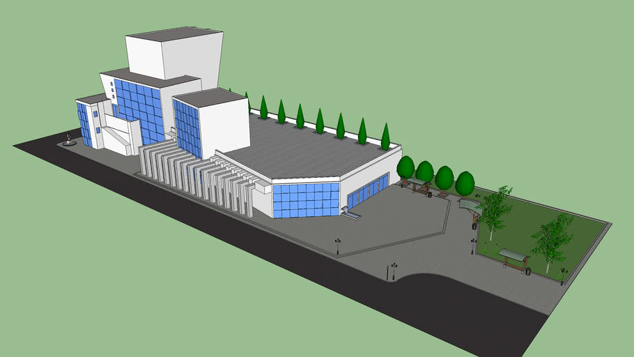 Modern building (UPGRADE) | 3D Warehouse