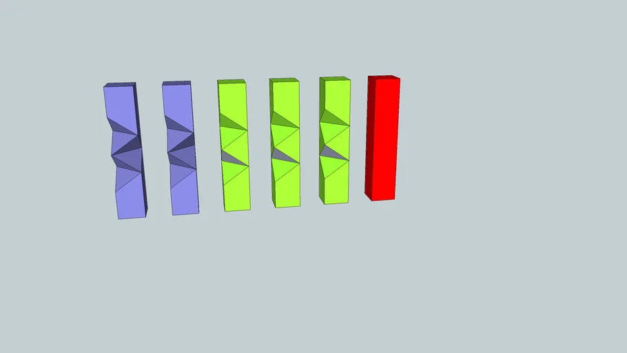 Diagonal Six Piece Burr | 3D Warehouse