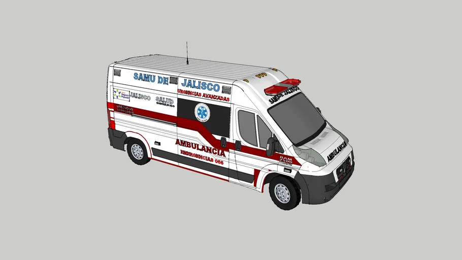 ambulancia samu de la ciudad de guadalajara jalisco | 3D Warehouse