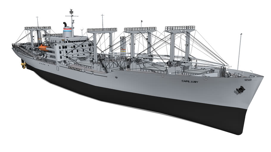 Military Cargo Ship ''Cape Juby' (ORIGINAL) | 3D Warehouse