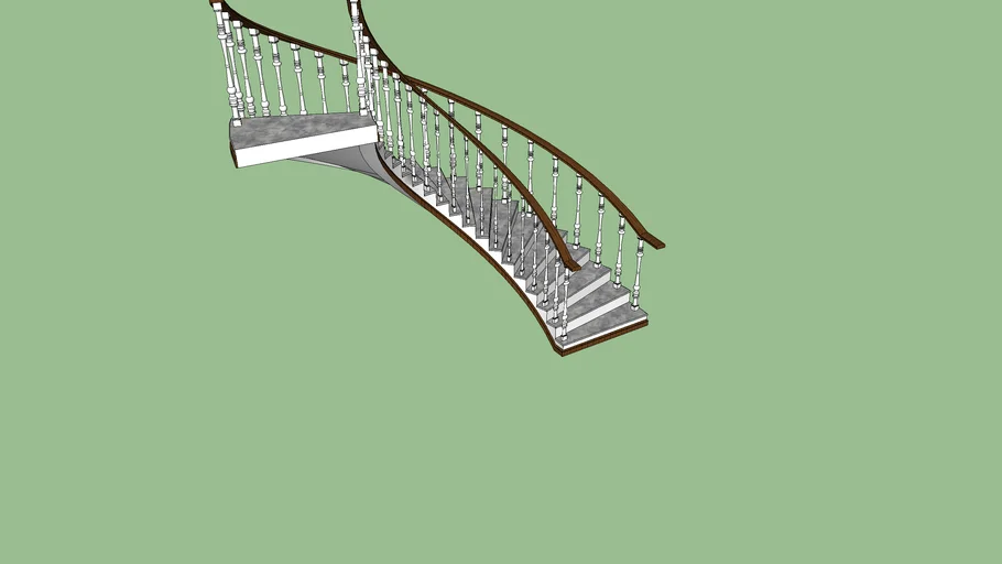 Curve Stair | 3D Warehouse