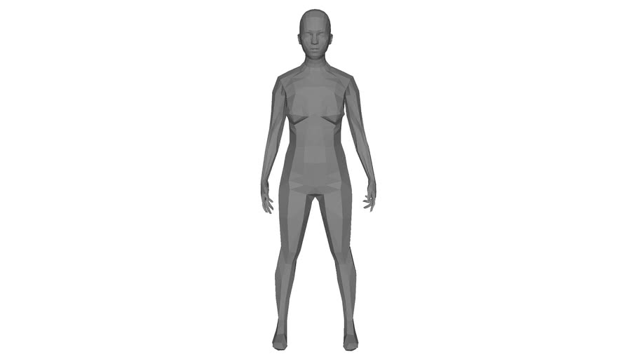 Low-Poly Human Female | 3D Warehouse