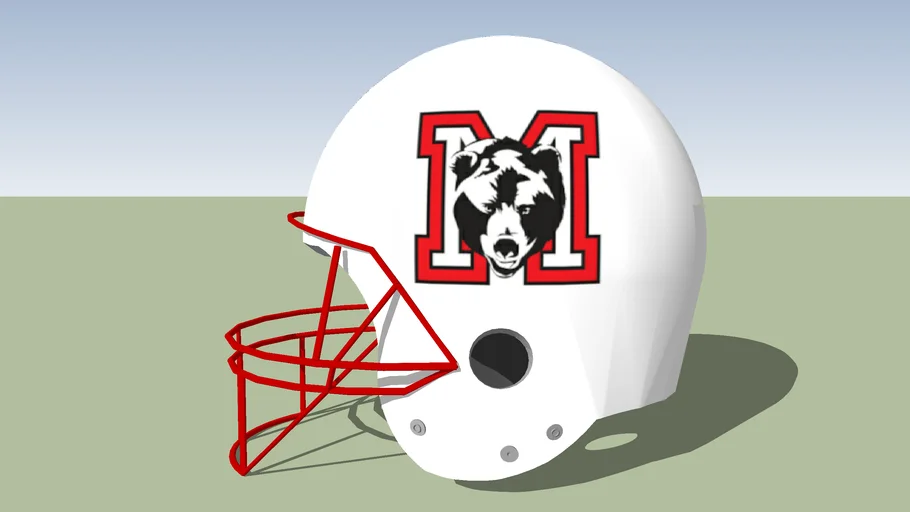 Moscow Bears football helmet | 3D Warehouse