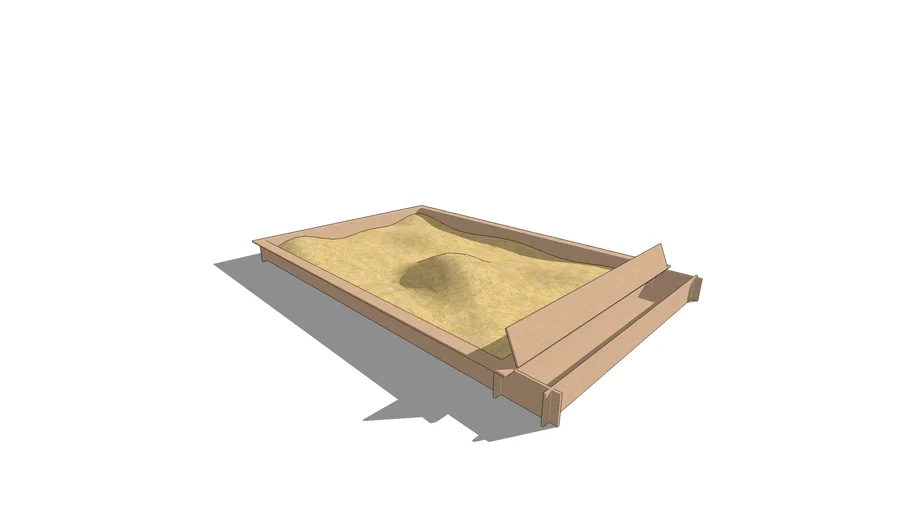 Children sandbox promadino 225x225cm | 3D Warehouse
