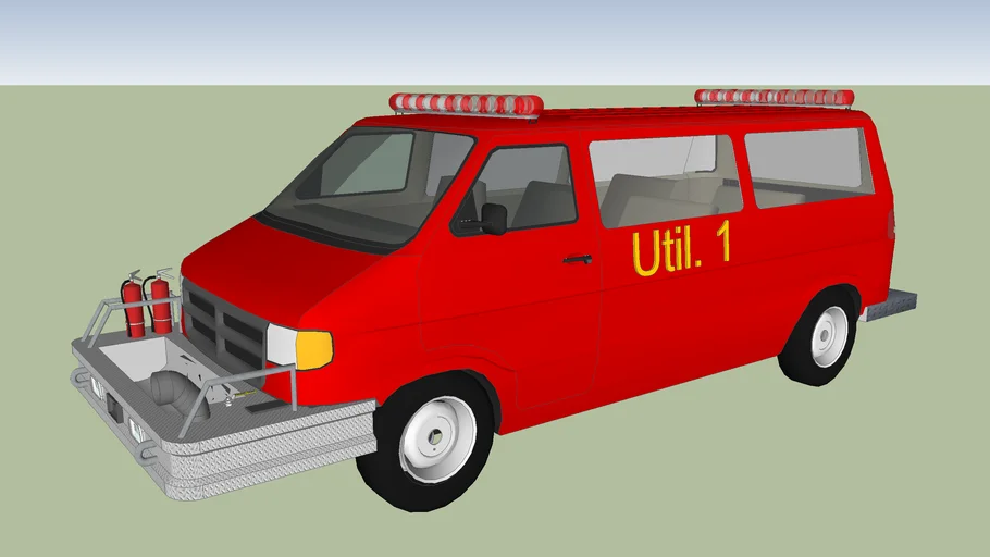 Dodge Van Fire Utility | 3D Warehouse