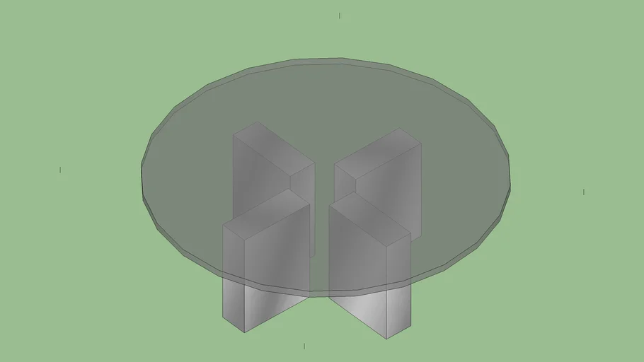 SCAN DESIGN Thick Round Coffee Table | 3D Warehouse