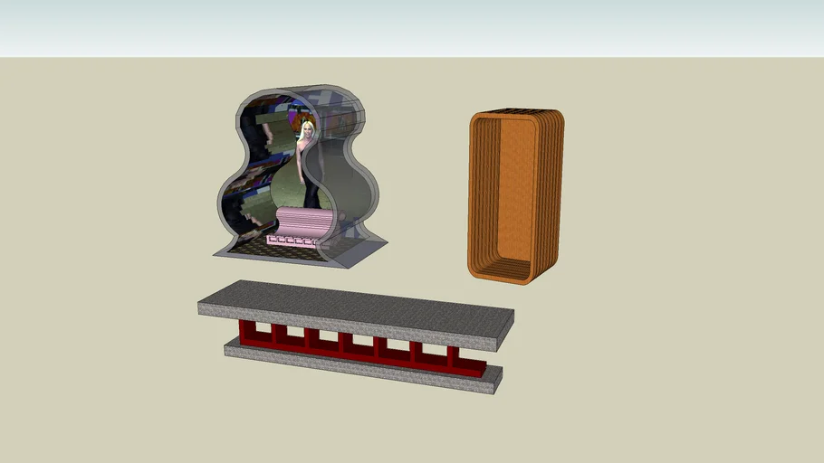 2 elevators and a dining table | 3D Warehouse