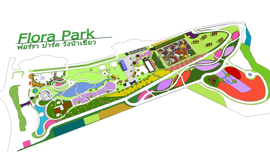 Plan Flora Park | 3D Warehouse