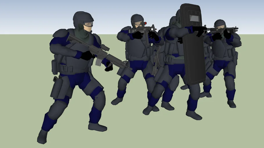 policia grupo tacticas especiales operativo de todo mexico swat | 3D ...