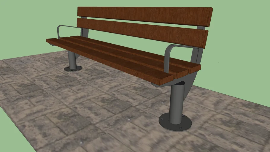 Outdoor bench | 3D Warehouse