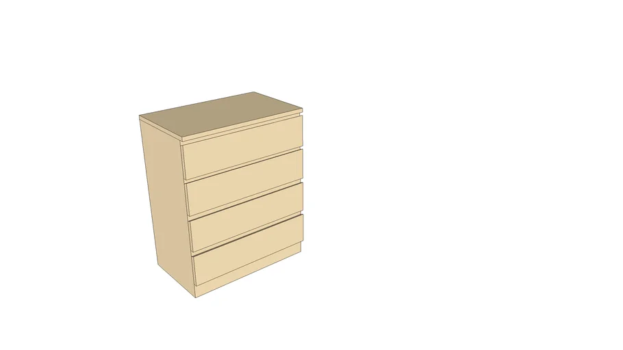 Commode 4 tiroirs | 3D Warehouse