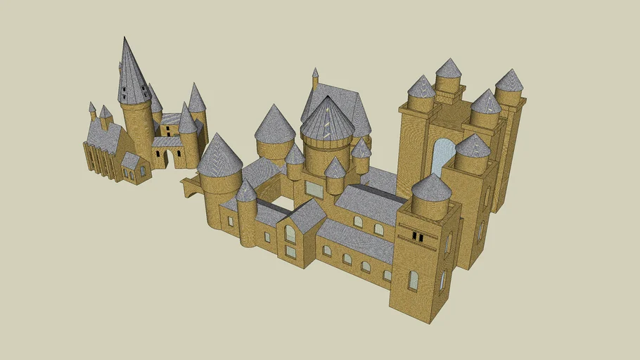 Hogwarts Castle 3d Model