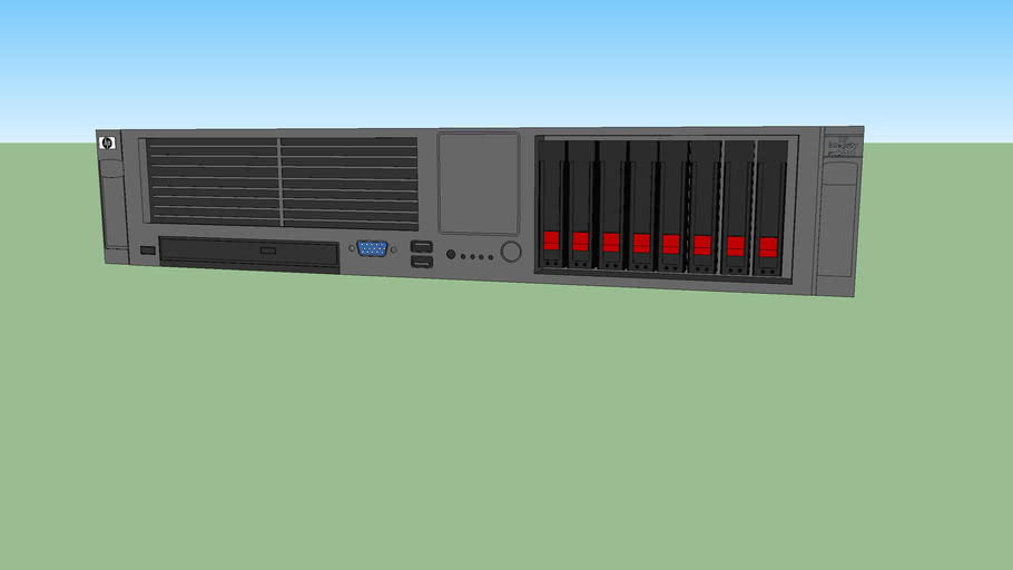HP Integrity RX2660 rack mount server | 3D Warehouse