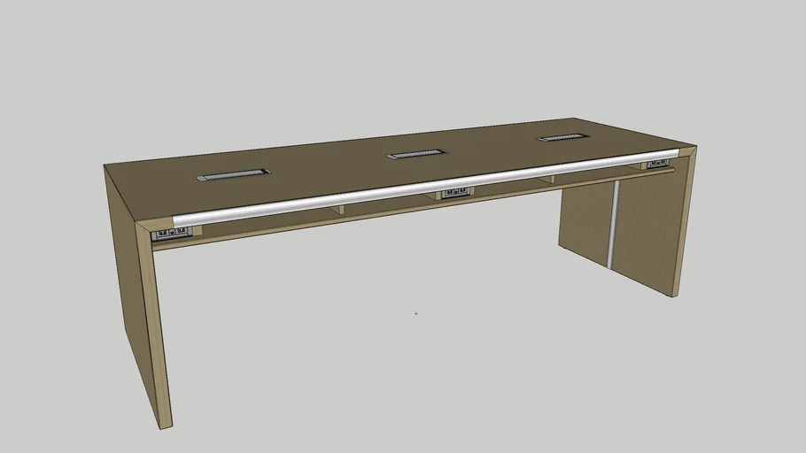 Table - PowerBar 120'w x 42'd x 43'h by Bernhardt Design | 3D Warehouse