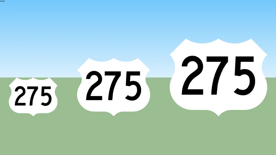 U.S. 275 Sign | 3D Warehouse