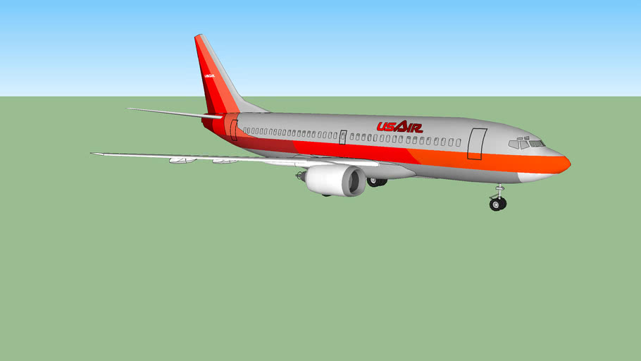 Us air b737-300 | 3D Warehouse
