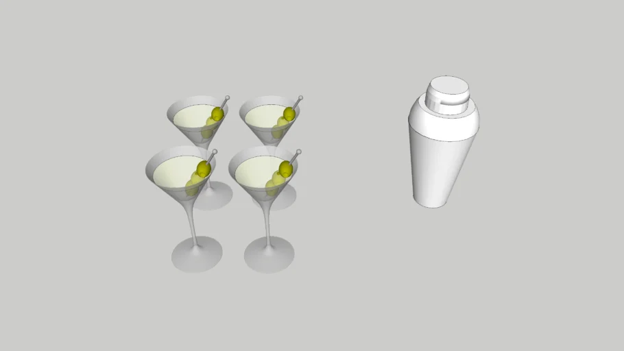 Cocktail set | 3D Warehouse