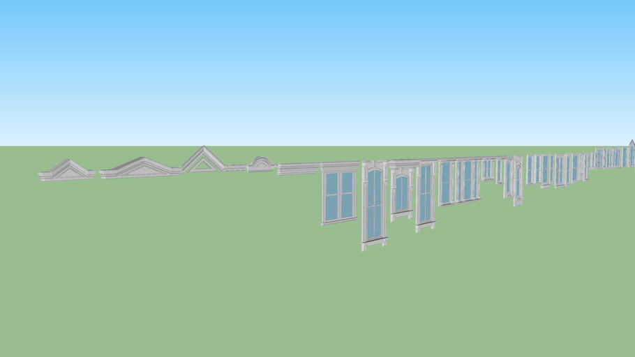 Framed window set | 3D Warehouse