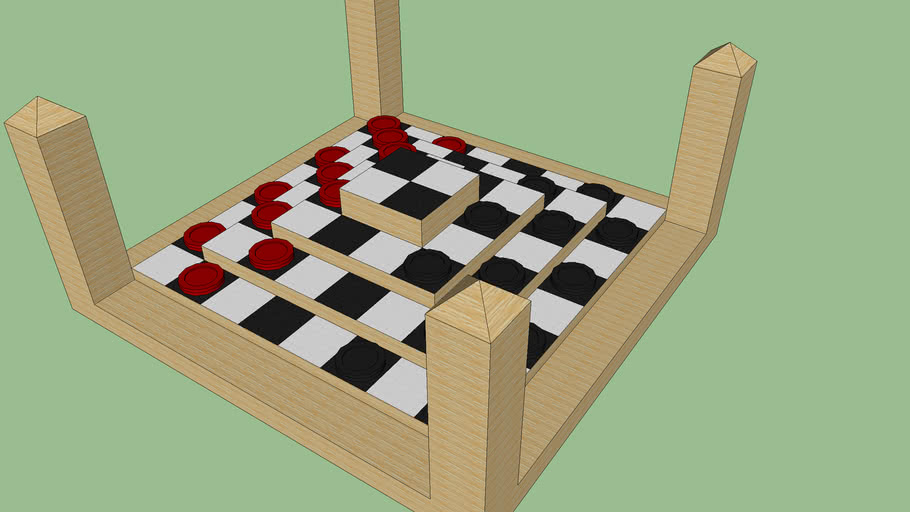 Unique Checkers Board | 3D Warehouse
