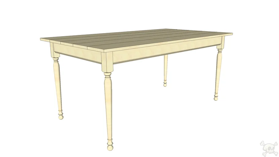 Wood Table-2 | 3D Warehouse