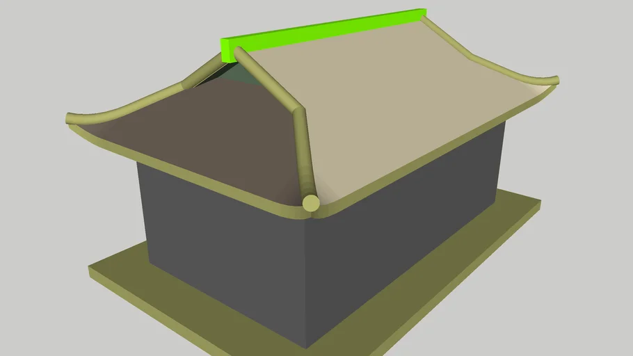 A curved roof | 3D Warehouse