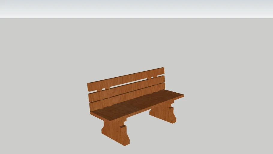 Simple Park Bench | 3D Warehouse