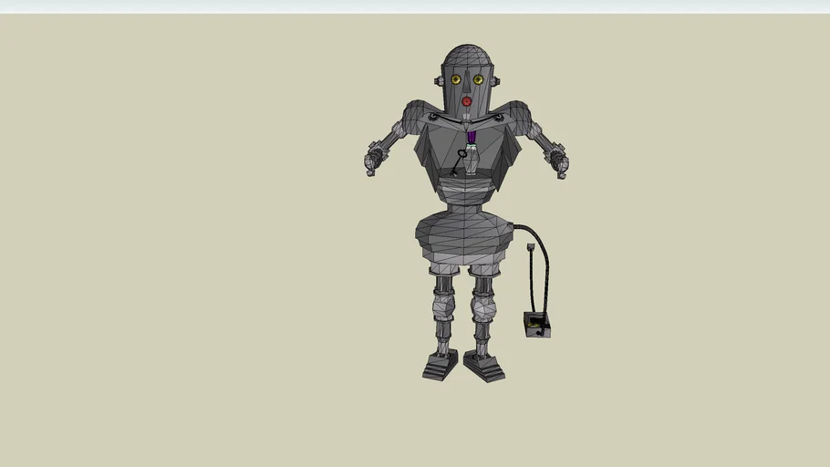 robot - robot awake, open with key and potion and pwr cord | 3D Warehouse