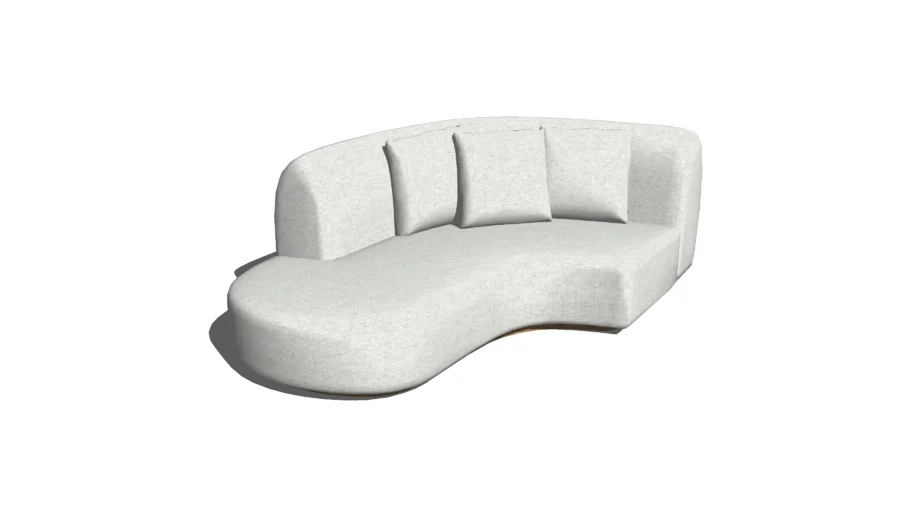 Sofá Portobello Canto Estendido 2,20m | 3D Warehouse