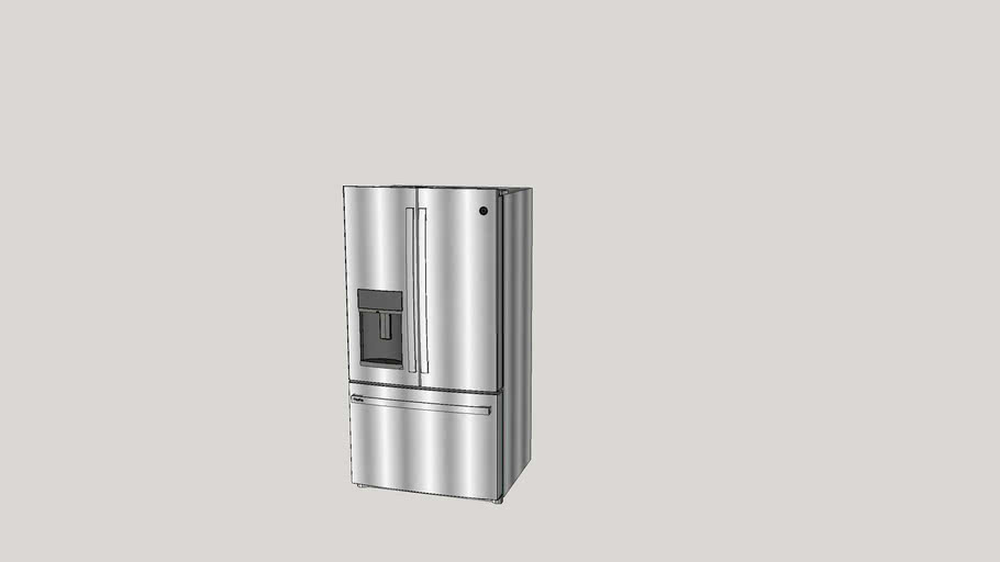 GE Profile French-Door Refrigerator PYE22KYNFS | 3D Warehouse