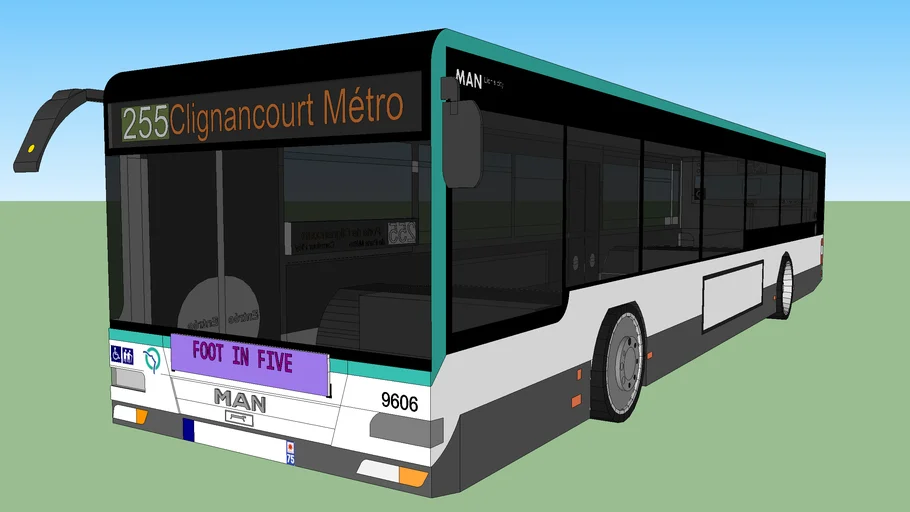 MAN NL255 Lion's Cty RATP | 3D Warehouse