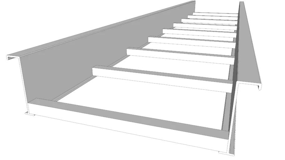 Insdustrial Electric Cable Tray (Dynamic component) | 3D Warehouse
