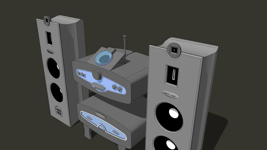 3d challenge #094 - Sound System | 3D Warehouse