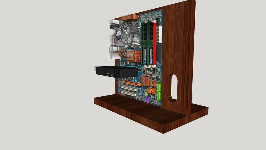 Wooden pc case | 3D Warehouse