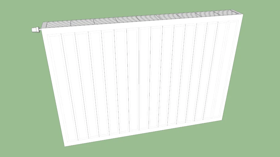 Radiateur mural blanc | 3D Warehouse
