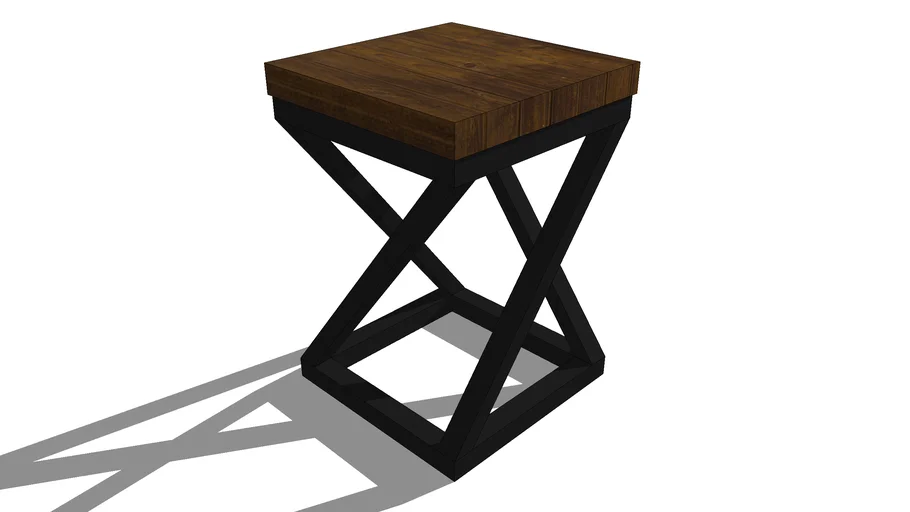 Z Wood Table | 3D Warehouse