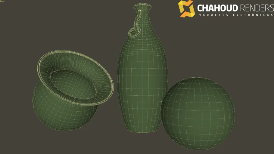 Conjunto de Vasos de Jardim 02 | 3D Warehouse