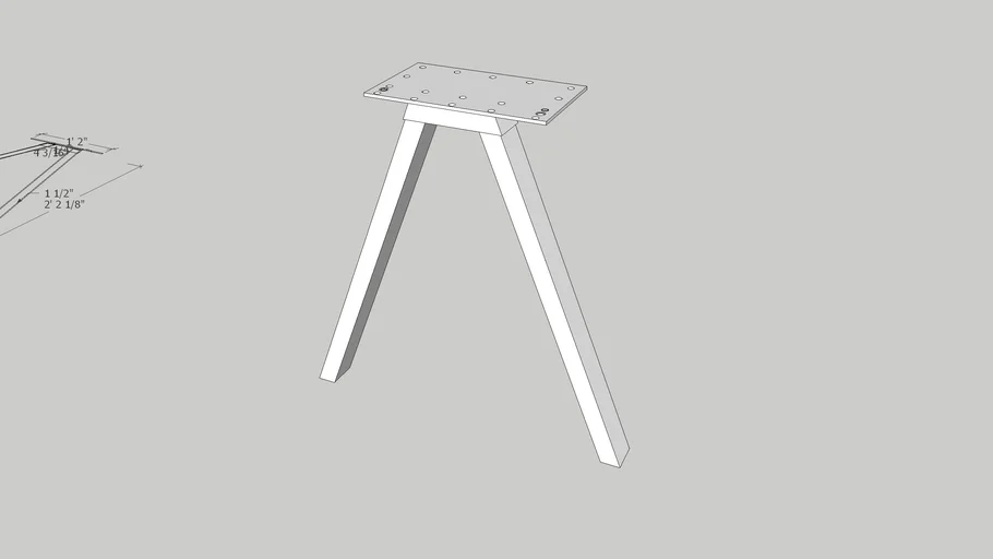table legs A KBM | 3D Warehouse