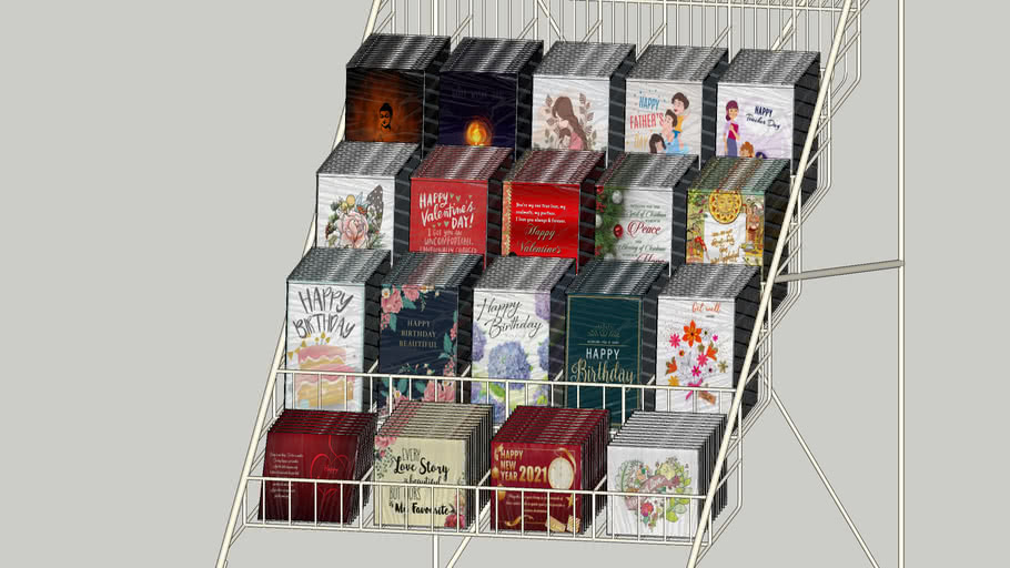 Greeting Card Rack v_1.0 | 3D Warehouse