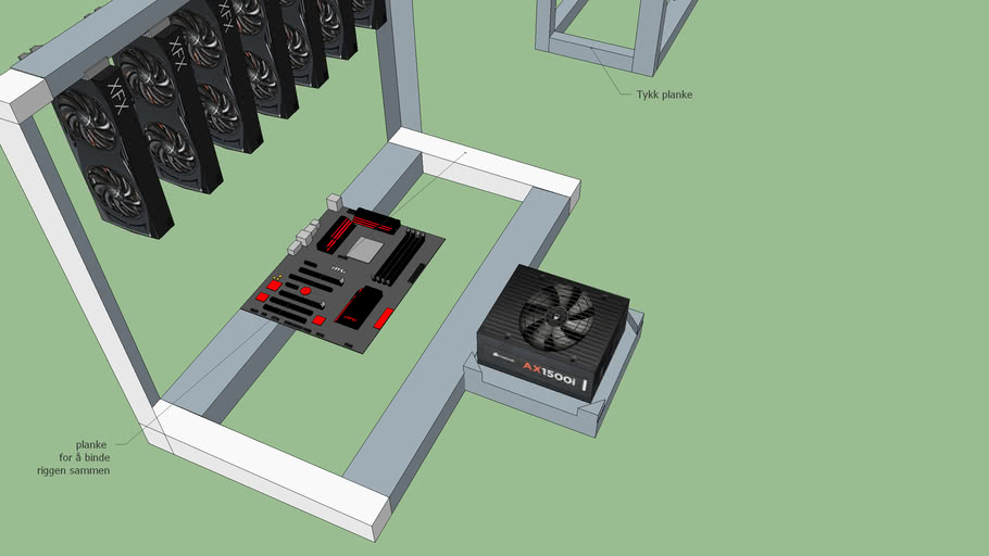 Gpu mining rig | 3D Warehouse