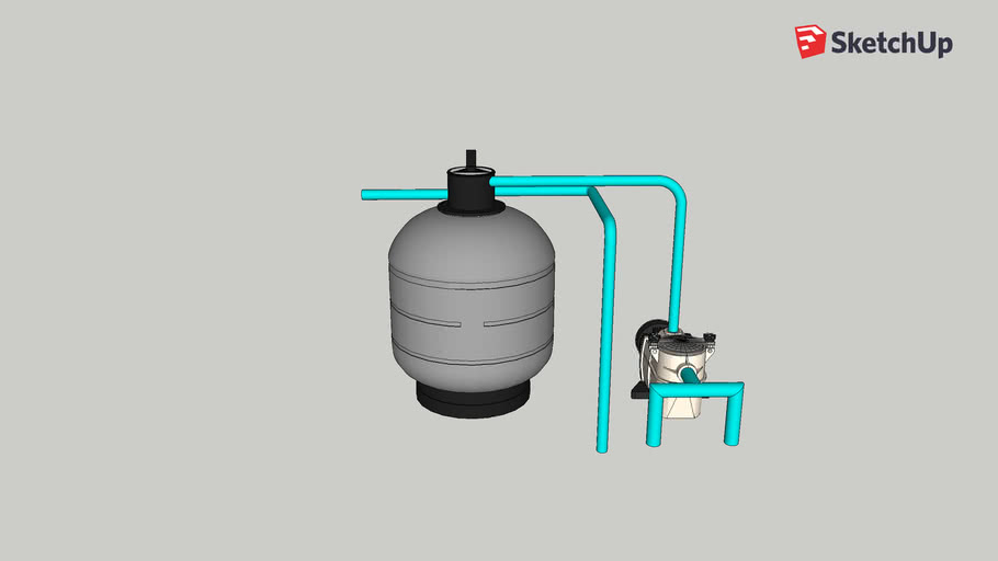 Filtro y bomba de piscina | 3D Warehouse