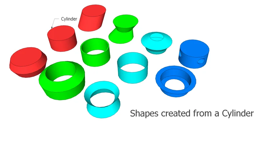 Shapes from Cylinder | 3D Warehouse