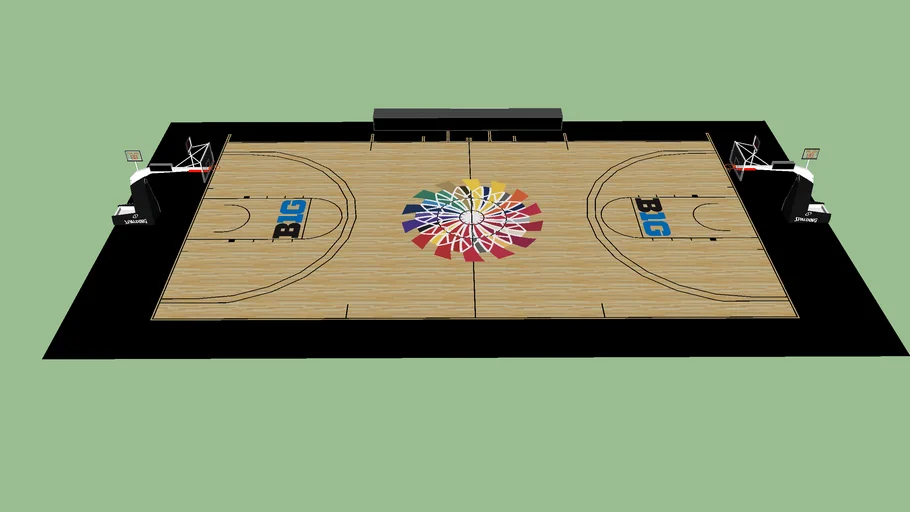 Big Ten Tournament Court | 3D Warehouse