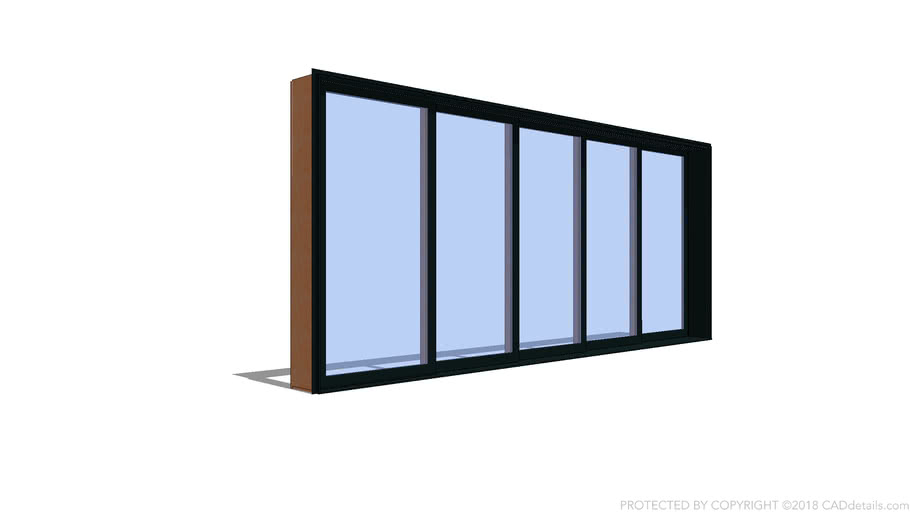 Contemporary Collection Multi-slide door | 3D Warehouse