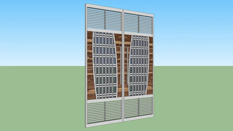 Double Door Main Gate. | 3D Warehouse