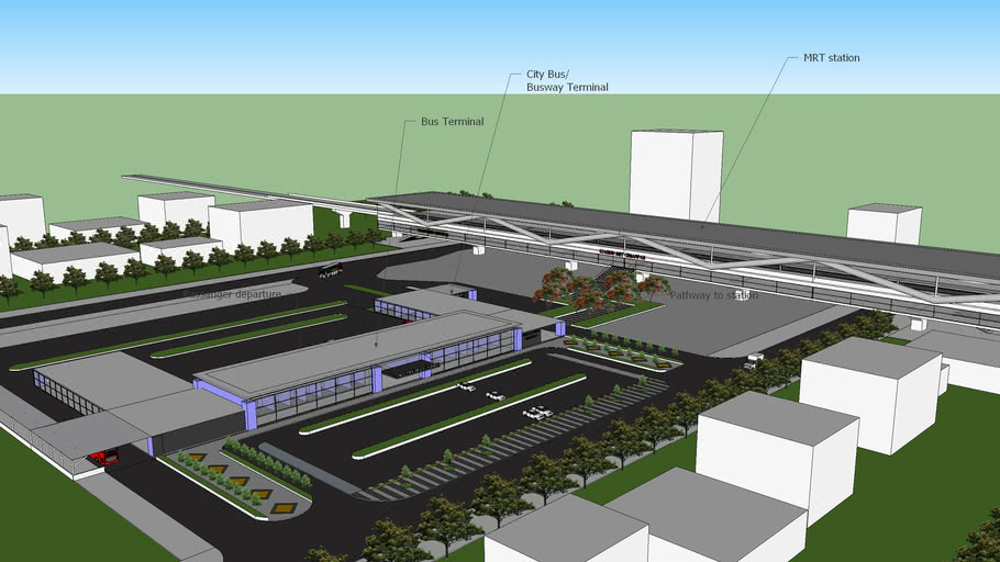 Integrated Transport System Hub (Moda Transportasi Terpadu) | 3D Warehouse