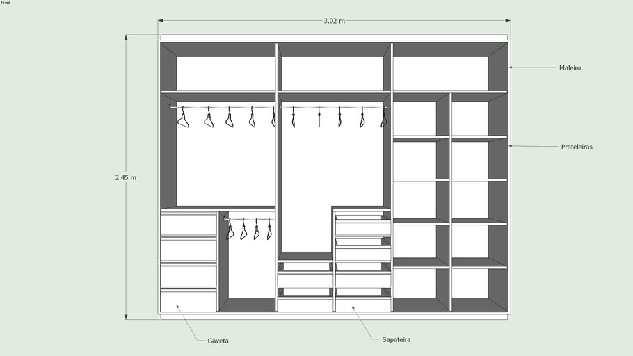 Guarda-roupas | 3D Warehouse
