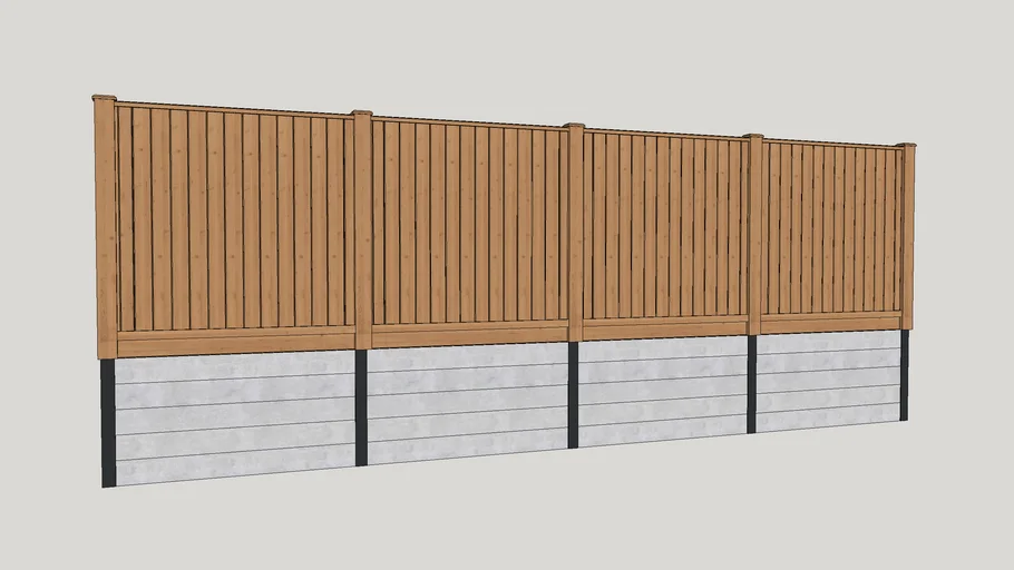 (DYNAGROUP) - Fence - EcoFence Vertical planks - 2000 x 2000H on ...